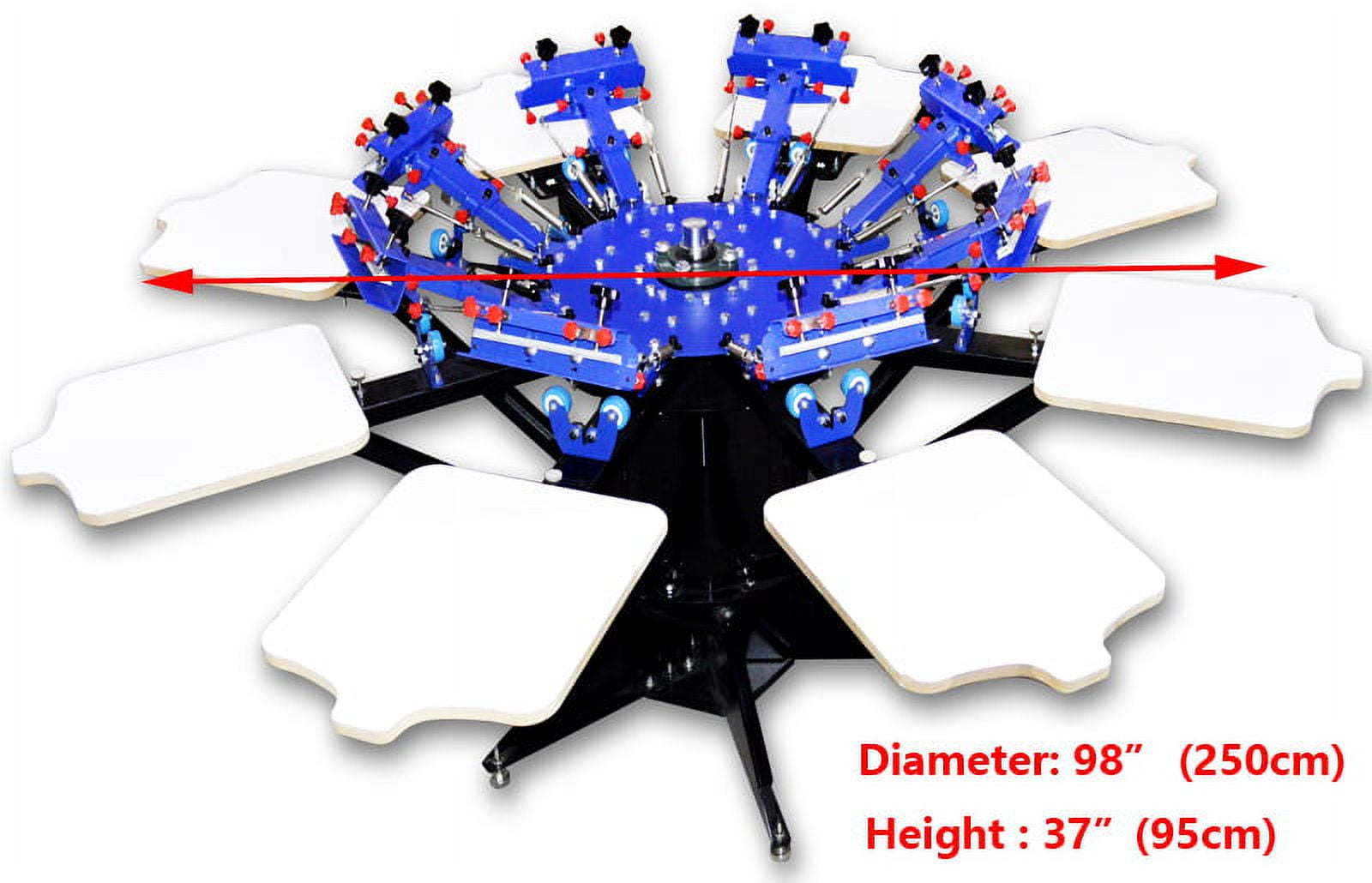 TECHTONGDA 8 Color 8 Station Micro-registration Precise Matching Color ...