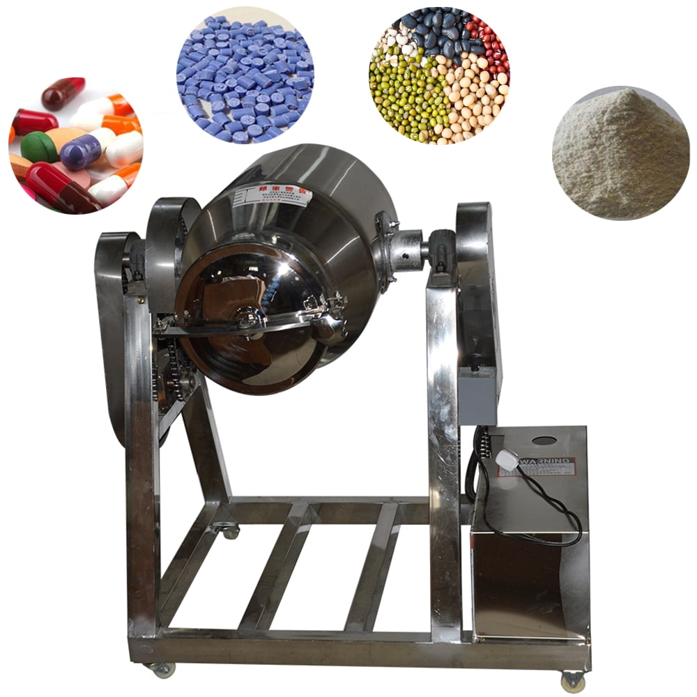 TECHTONGDA Dry Powder Mixer Stainless Steel Coffee Food Granule Rotate ...