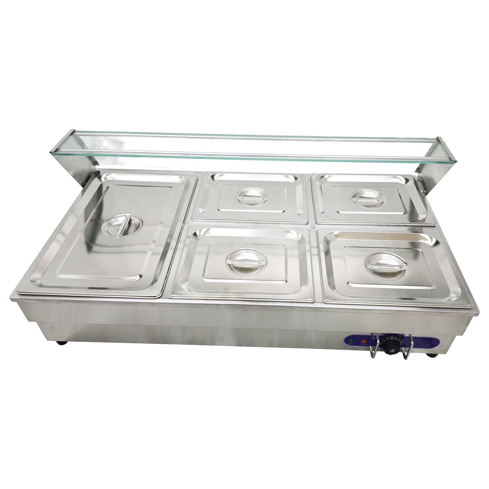 TECHTONGDA Electric Commercial Bain-marie Buffet Food Warmer Steam ...