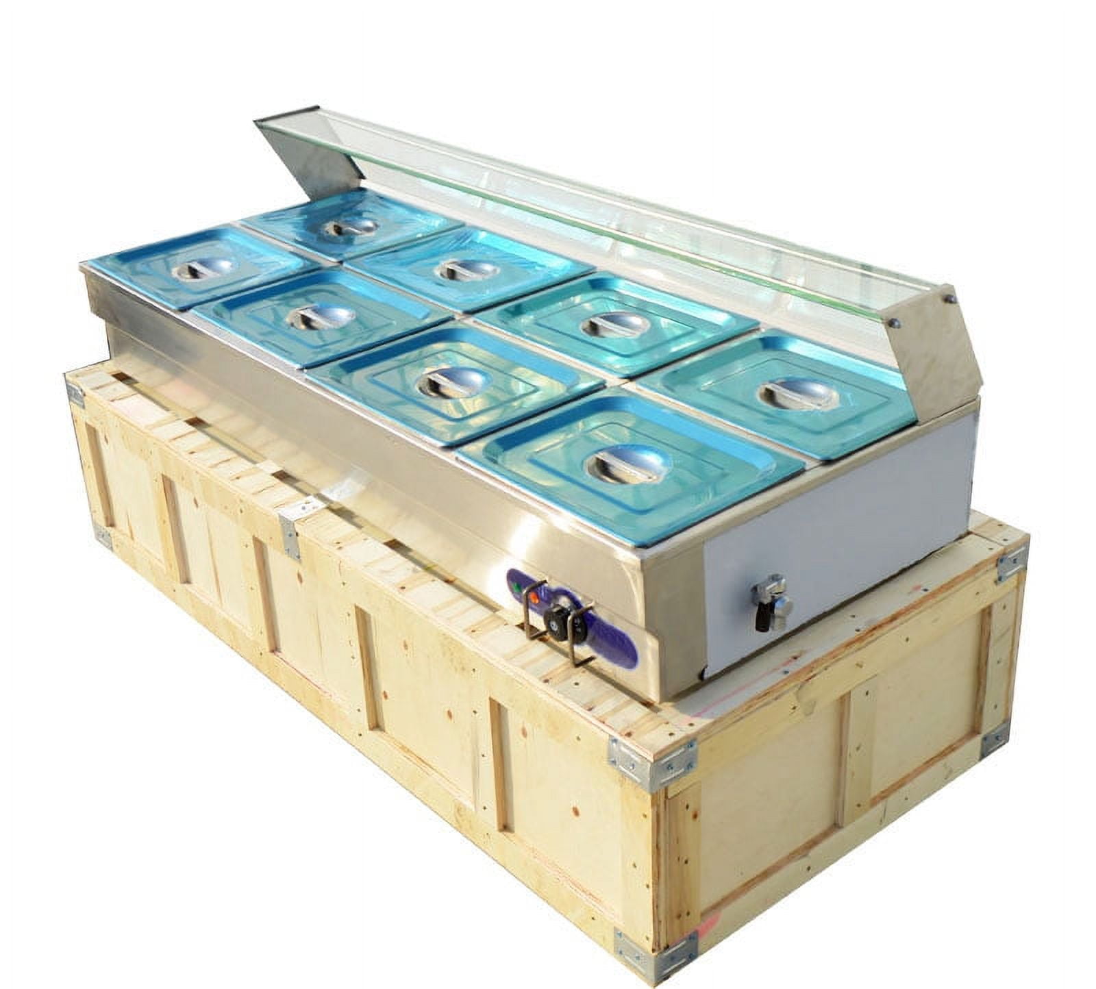 TECHTONGDA Electric Commercial Bain-marie Buffet Food Warmer Steam ...