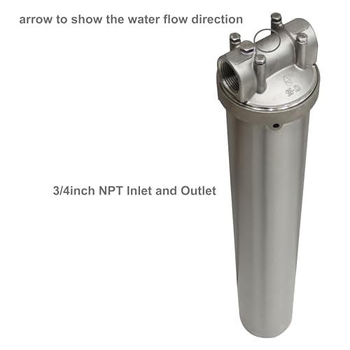 TECHTONGDA Filter Housing for Water Filtration System Stainless Steel ...