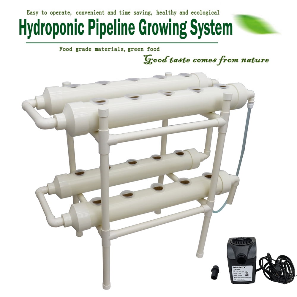 TECHTONGDA Hydroponic 20 Holes Site Grow Kit Vegetable Planter Garden ...