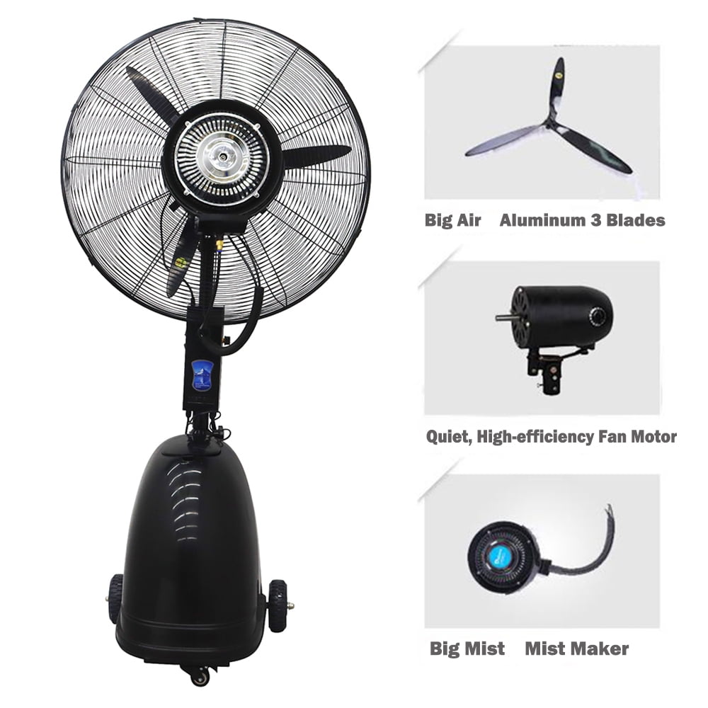 TECHTONGDA Industrial Spray Electric Fan Dust Removal Humidification ...