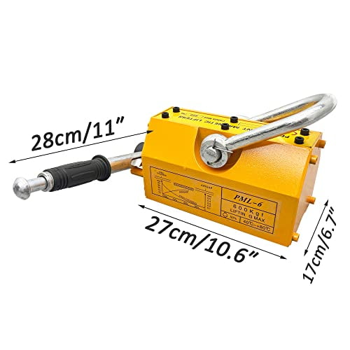 TECHTONGDA Magnetic Lifter, Permanent Lift Magnets, 1320 Lbs Pulling ...