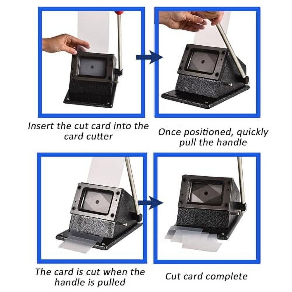 TECHTONGDA Manual PVC Paper Business Card Die Machine 3.38×2.12in ...