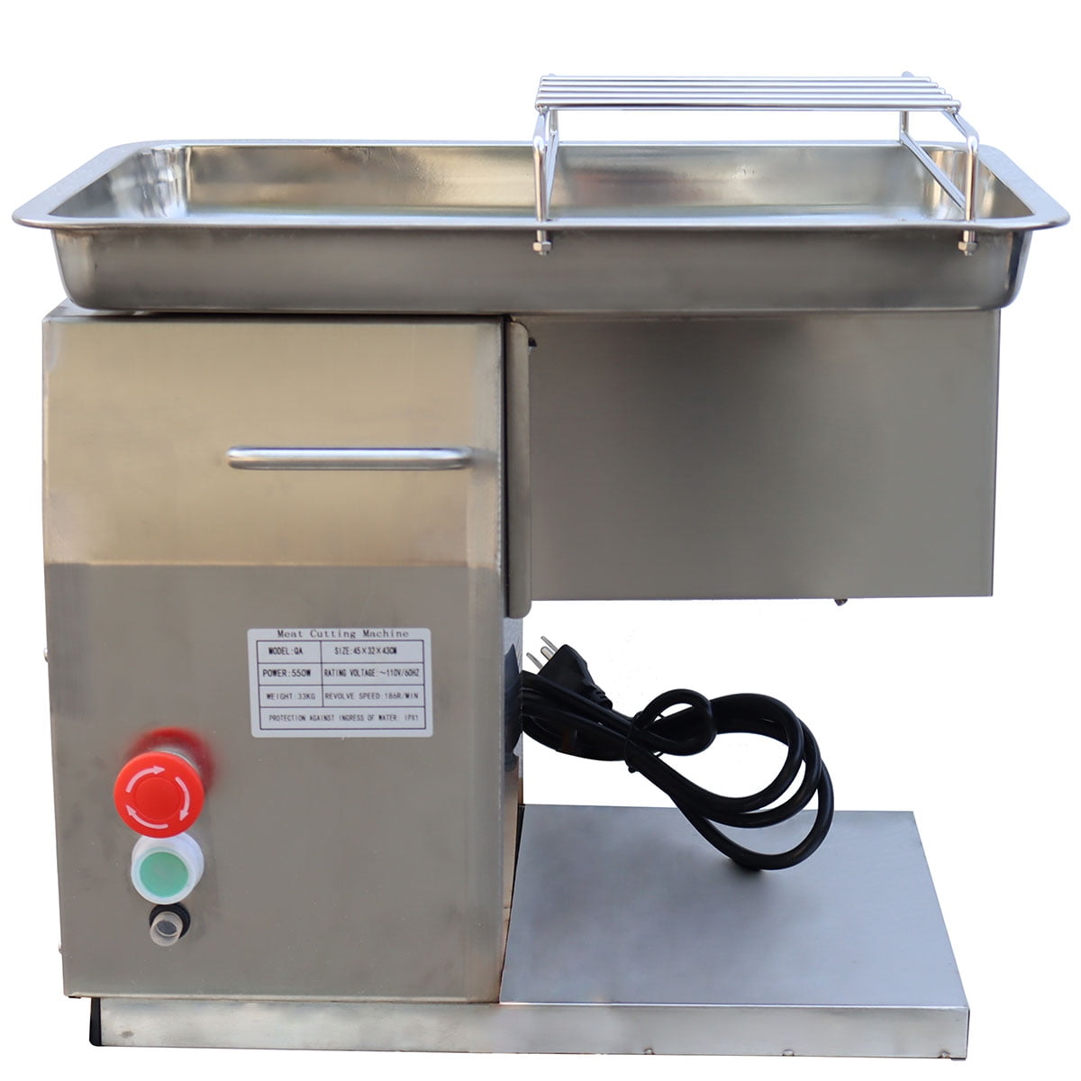 TECHTONGDA Meat Cutter Slicer Grinder Commercial Electric Steak Beef ...