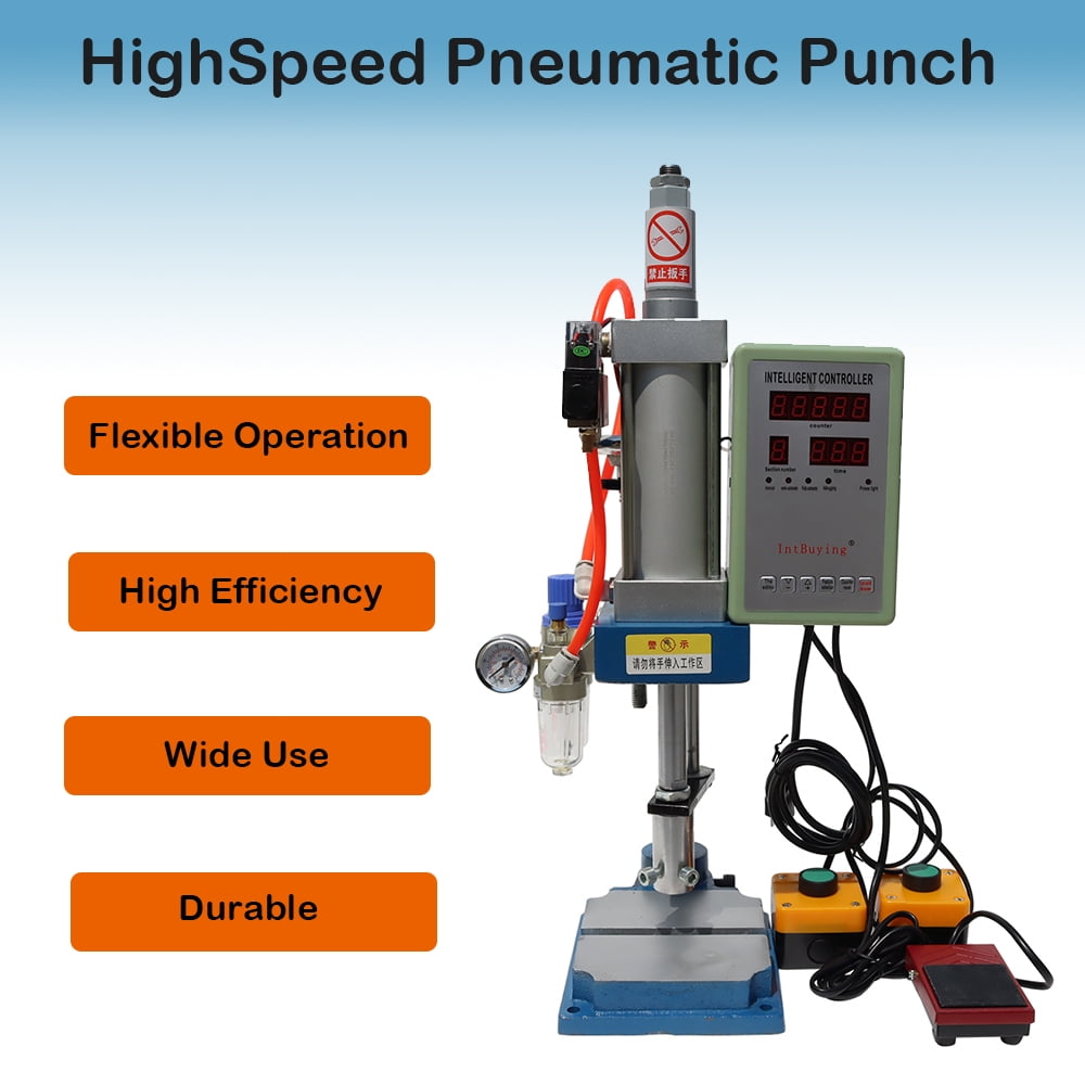 TECHTONGDA Pneumatic Punch Press Machine 440Lb/200kg Pressure Punching ...