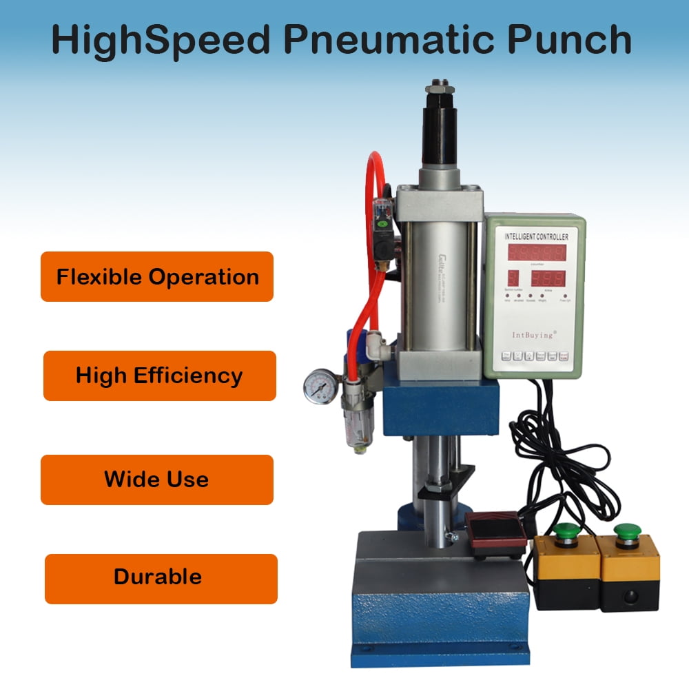 TECHTONGDA Pneumatic Punch Press Machine 660Lb/300kg Pressure Punching ...