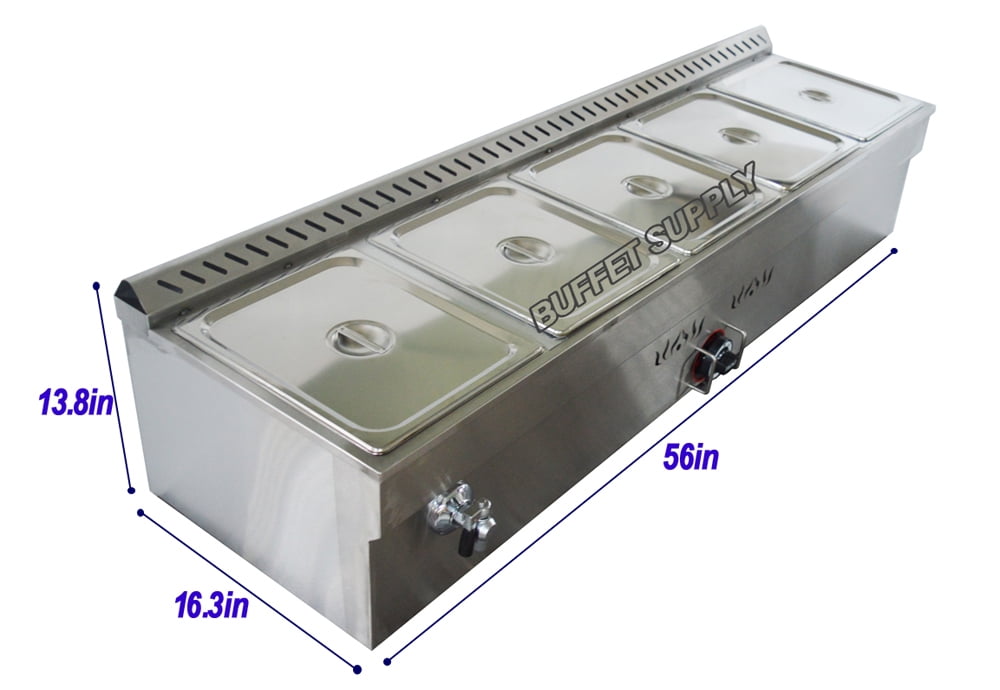 TECHTONGDA Propane Gas Bain-Marie Buffet Food Warmer Food Heating Steam ...