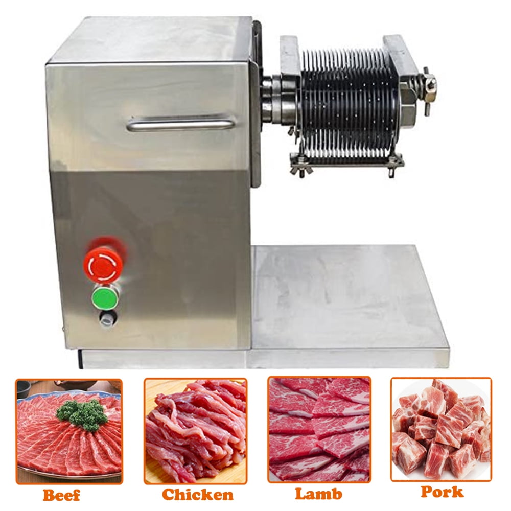 TECHTONGDA Qx Meat Cutter Machine Stainless Steel Meat Slicer 5MM Blade ...
