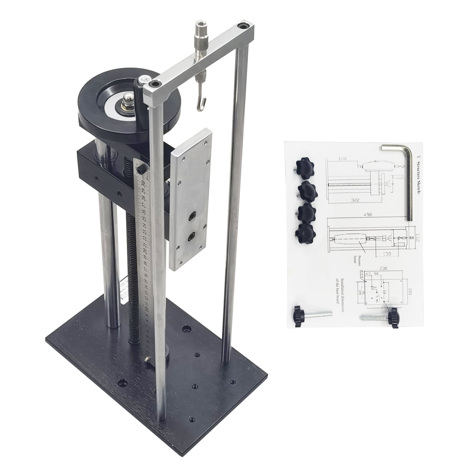 Techtongda Screw Tension Test Stand Push-pull Level Gauge Vertical ...