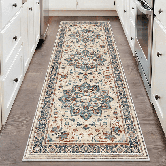 BERTHMEER 2-Piece Runner Rugs Sets of 2 Runner Rugs for Hallway Kitchen ...