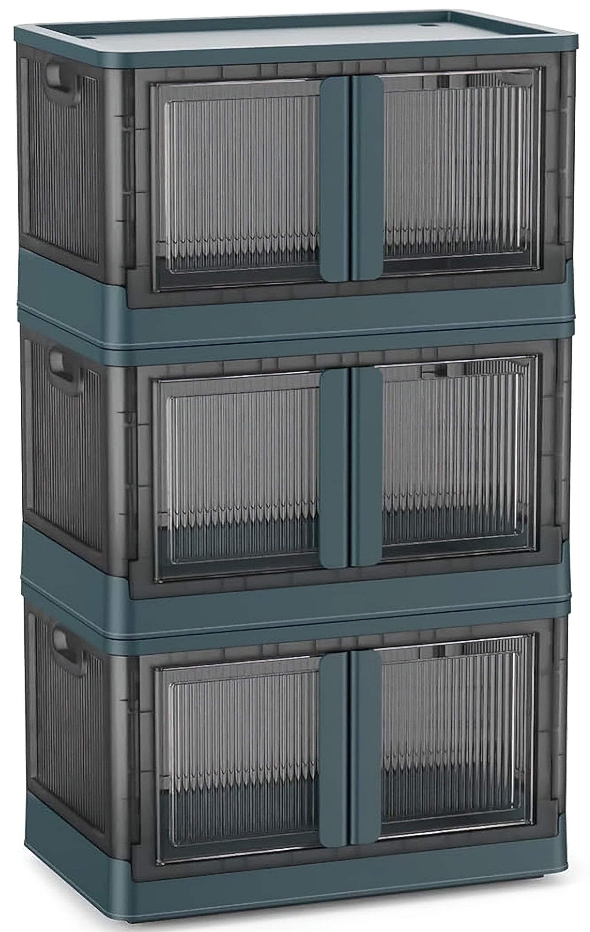 TECHVIDA 25 Gal Storage Bins with Lids 3 Packs,Collapsible Storage ...