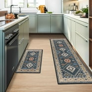 Ileading Boho Kitchen Rug Sets 3 Piece Runner Bohemian Mats Non Skid ...