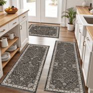 Arkwright Long Kitchen Area Rug (20x60), Skid-Resistant Backing, Brown ...