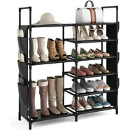 FANHAO Vertical Display 4-Tier Stainless Steel Shoe Rack, Stores Up To ...