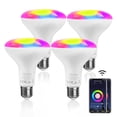 TECKIN Smart Light Bulbs,E26 13Watts RGBCW Multicolor Smart Wifi LED ...