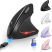 AOC Ergonomic Mouse, Wireless Rechargeable Vertical Mouse, 200H Working ...