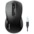 TECKNET Rechargeable Bluetooth Mouse, [ USB + BT5.0 + BT3.0 ] Wireless ...