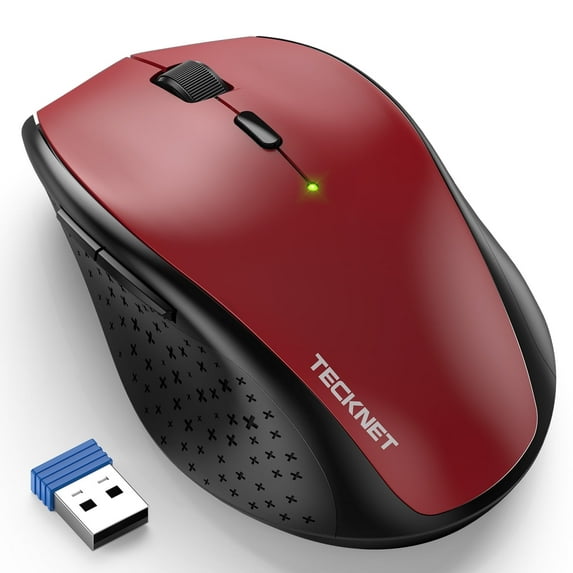 TECKNET Wireless Mouse, 2.4G USB Computer Mouse with 6-Level Adjustable ...