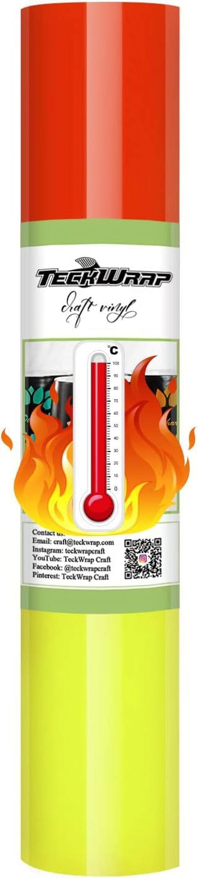 TECKWRAP Orange to Yellow Color Changing Vinyl, Hot Temperature ...