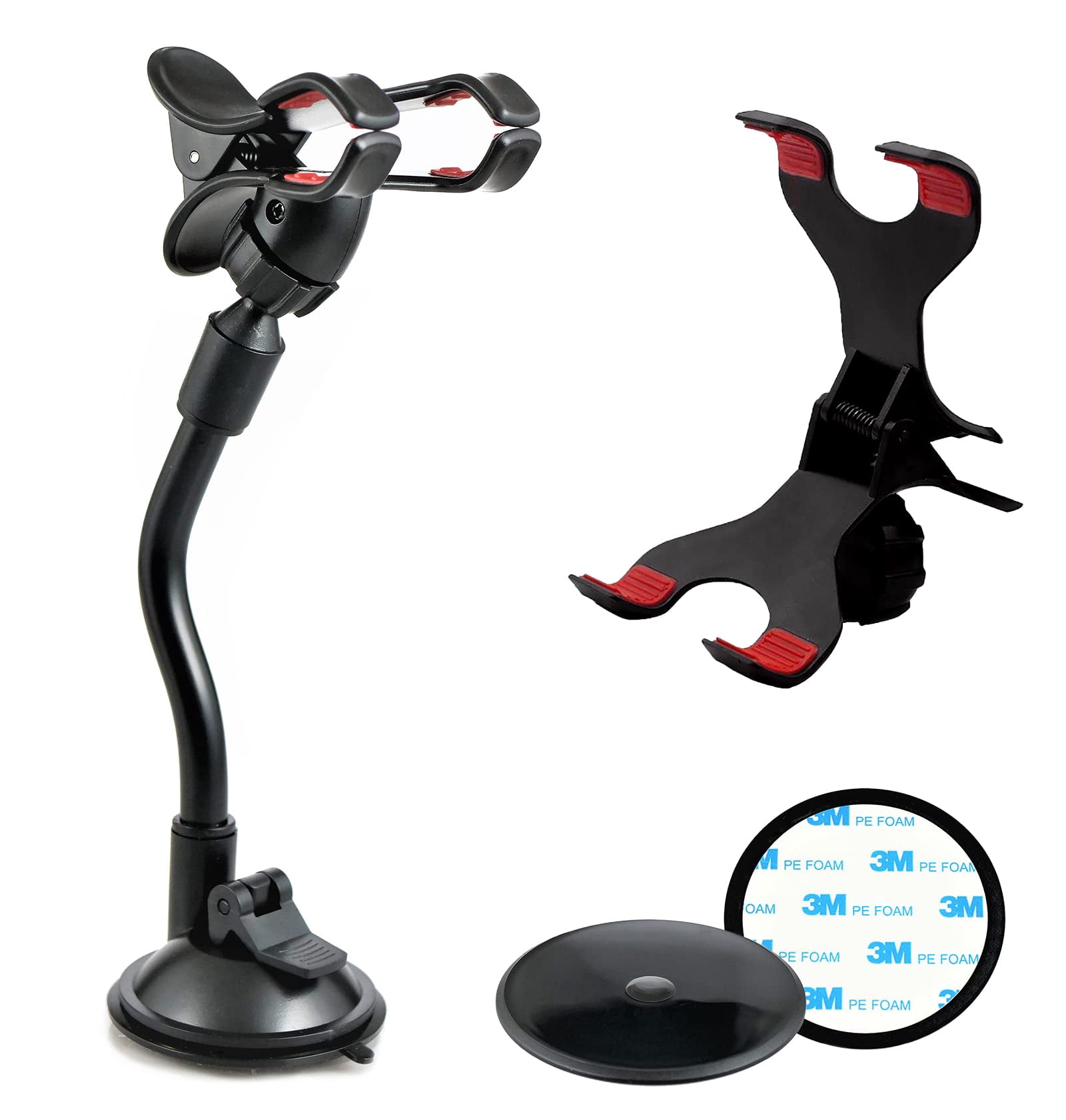 TECOTEC 8" Flexible Gooseneck SSF20 Suction Cup Cellphone Holder with ...