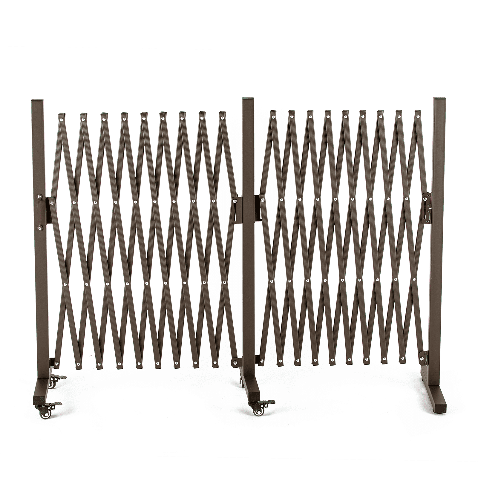"TECSPACE Aluminum Portable Barricade Gate, 201"" Expansion, Mobile ...