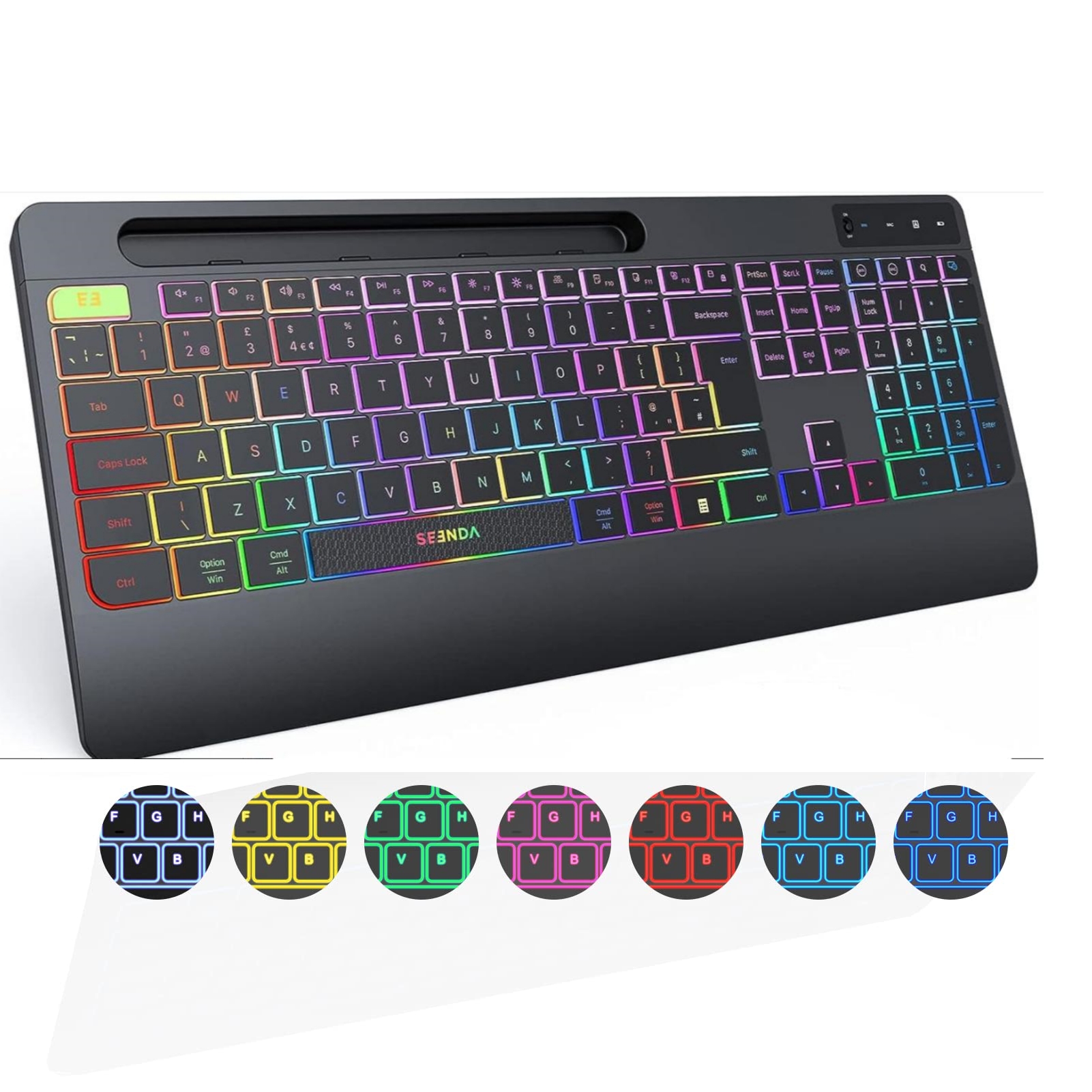 HQRP English QWERTY Laminated Keyboard Stickers for All PC & Laptops ...
