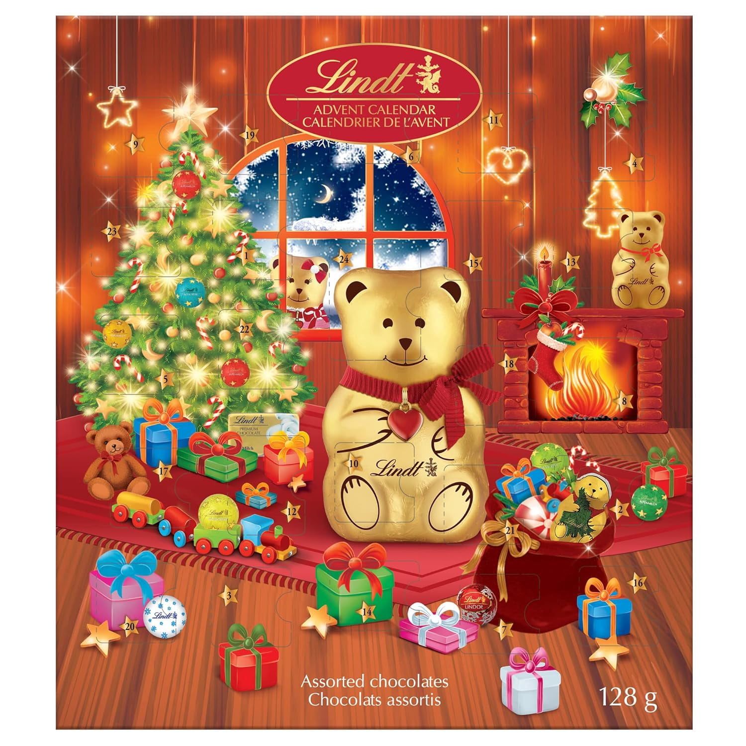 TEDDY Assorted Milk Chocolate Advent Calendar, 128 Grams - Walmart.com