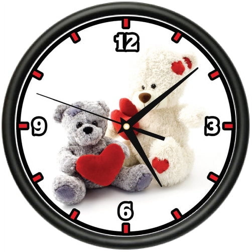 TEDDY BEARS Wall Clock stuffed animal baby child boy girl gift ...