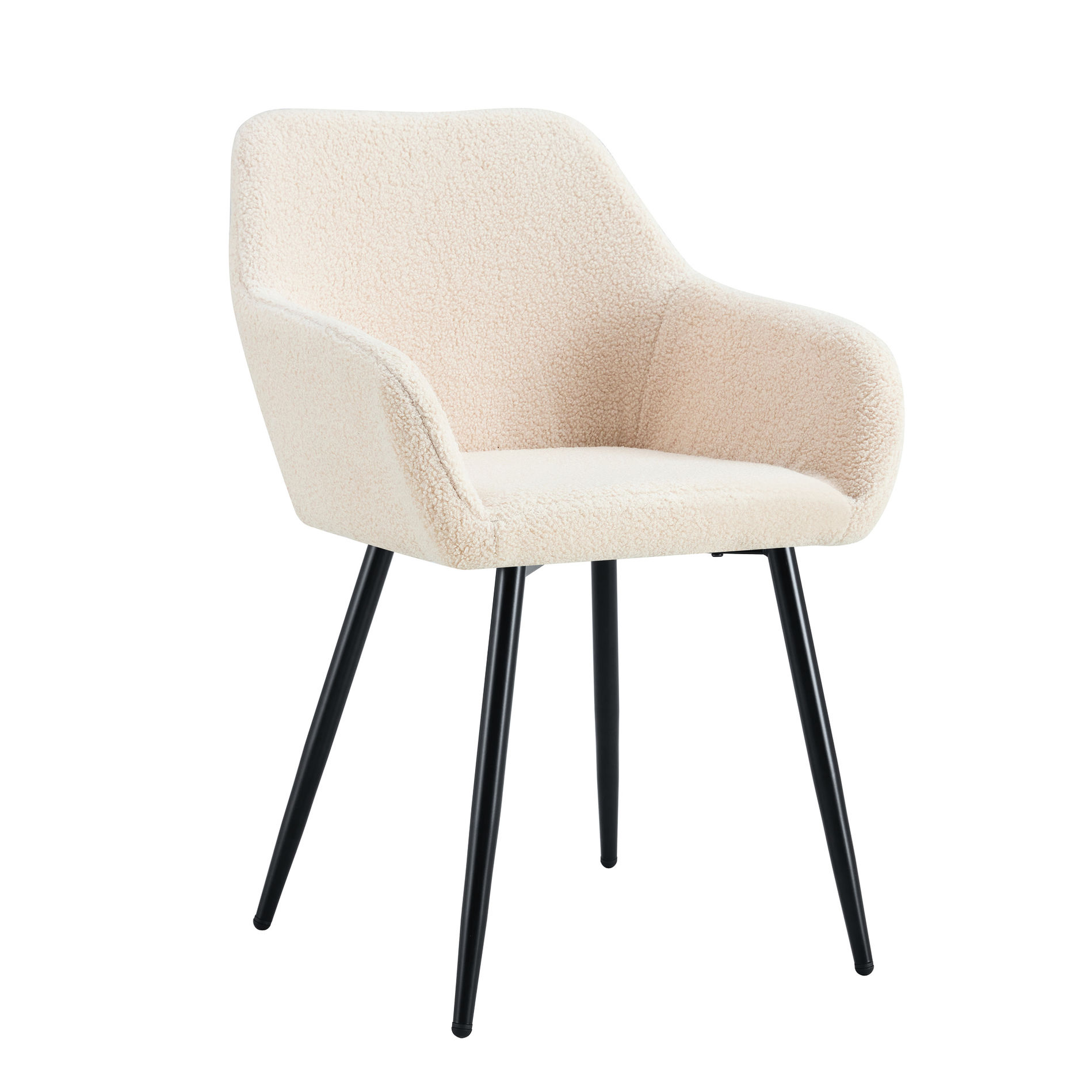 TEDDY Fabric Beige Arm Chairs+Good Permeability & Comfort”-“Living Room ...