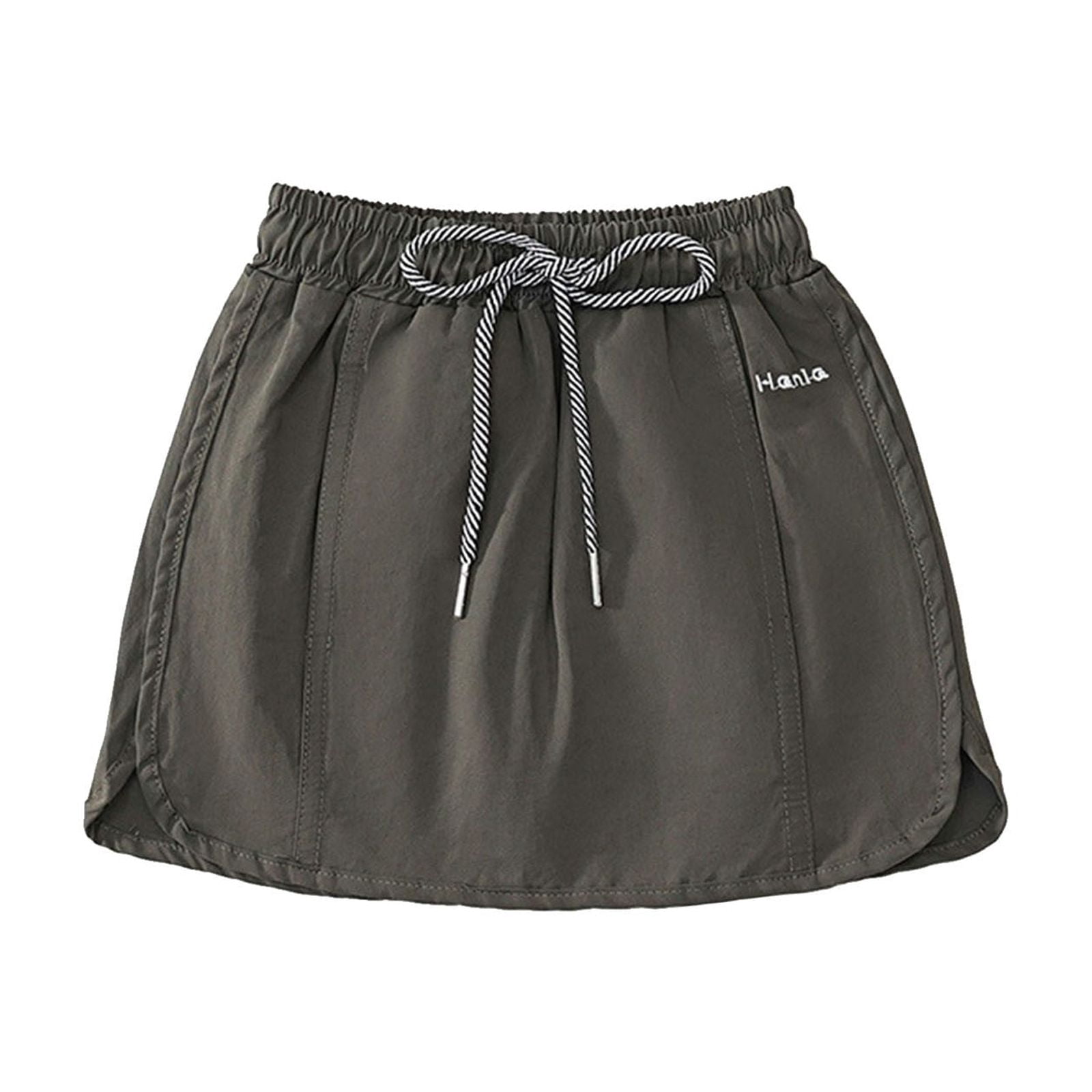 TEDOYE Girls Cargo Skirts For Toddler Kids High Waist Elastic Waistband ...
