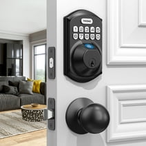 Keyless Entry Deadbolt Door Lock with Electronic Digital Keypad Satin ...