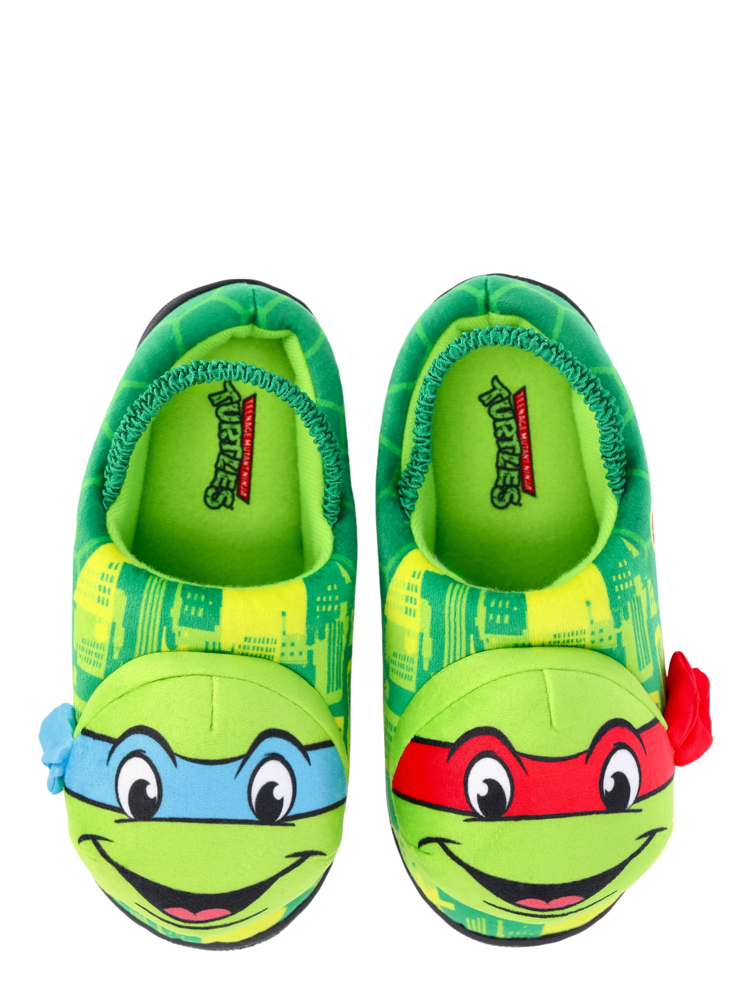 Teenage Mutant Ninja Turtles Toddler Boys' 3D Character Slippers with ...