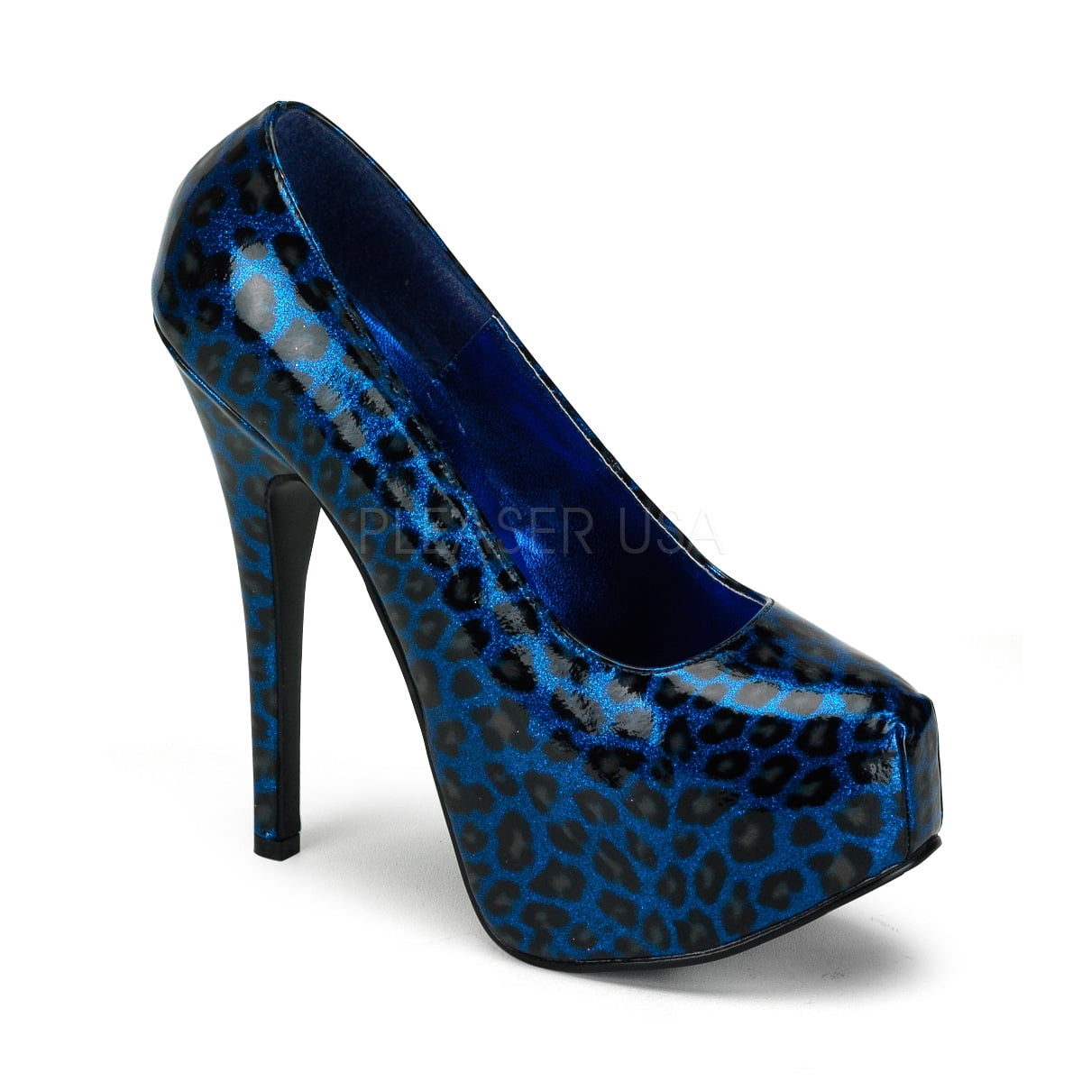 TEEZE-37, Cheetah Glitter Pat With Concealed PF - Walmart.com