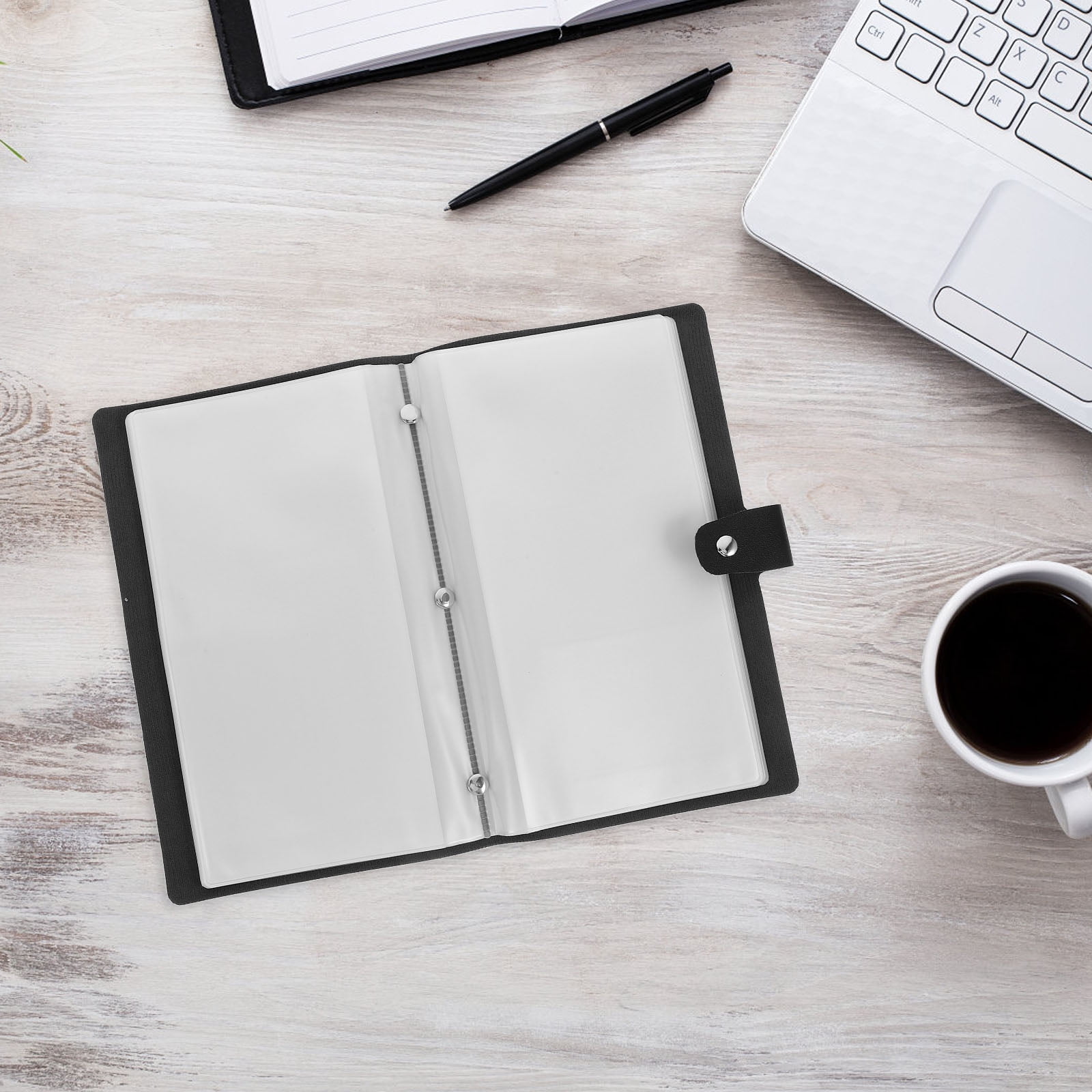 TEHAUX 1 Book Business Checkbook Plastic Invoice Album Office Bill ...