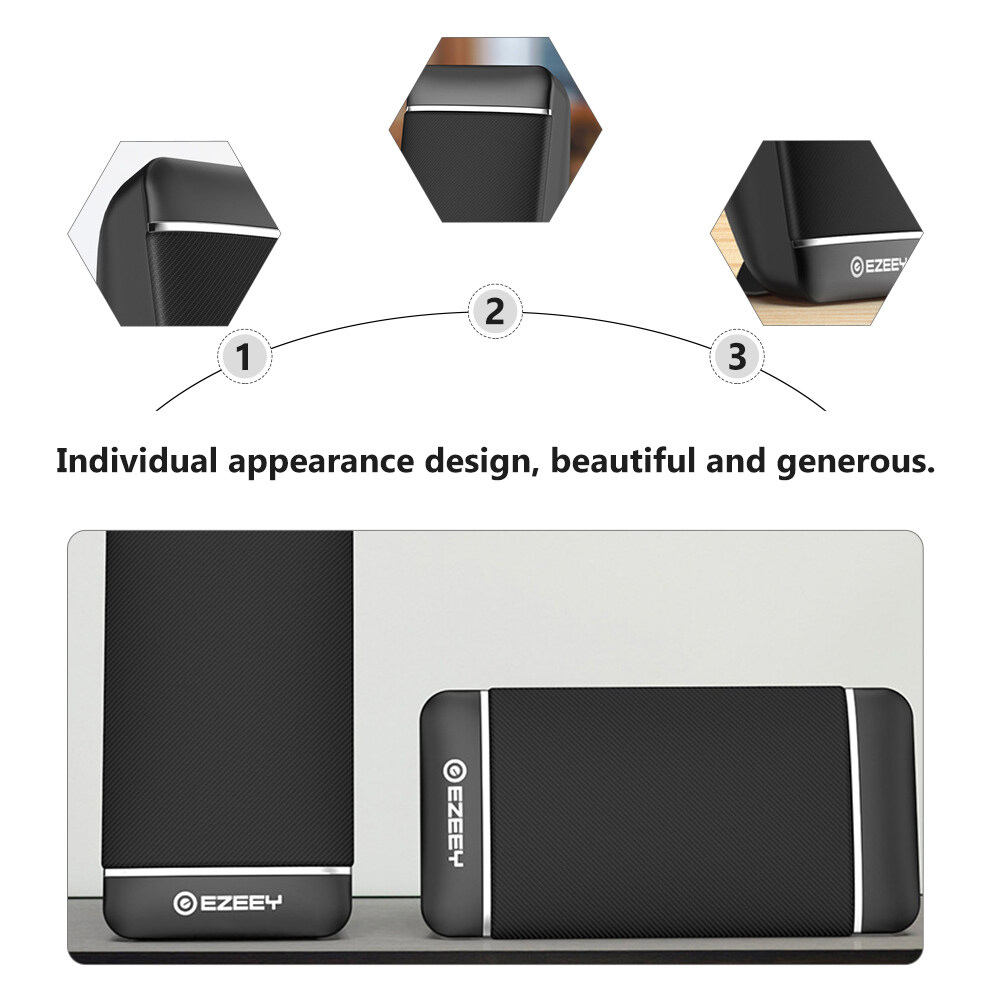 TEHAUX 1 Pair USB Loudspeaker Compact Desktop Computer Speakers for ...