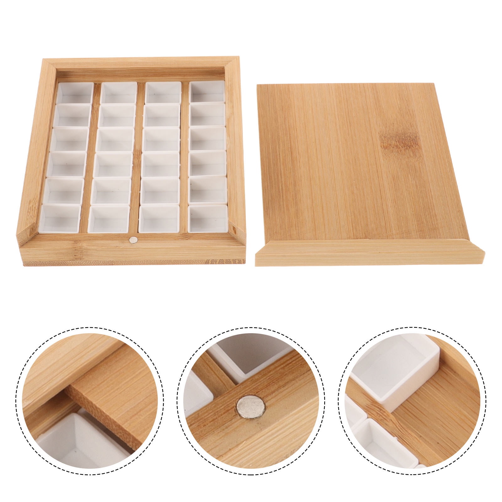 TEHAUX 1 Set of Plastic Pigment Boxes Painting Pigment Box Art Drawing ...