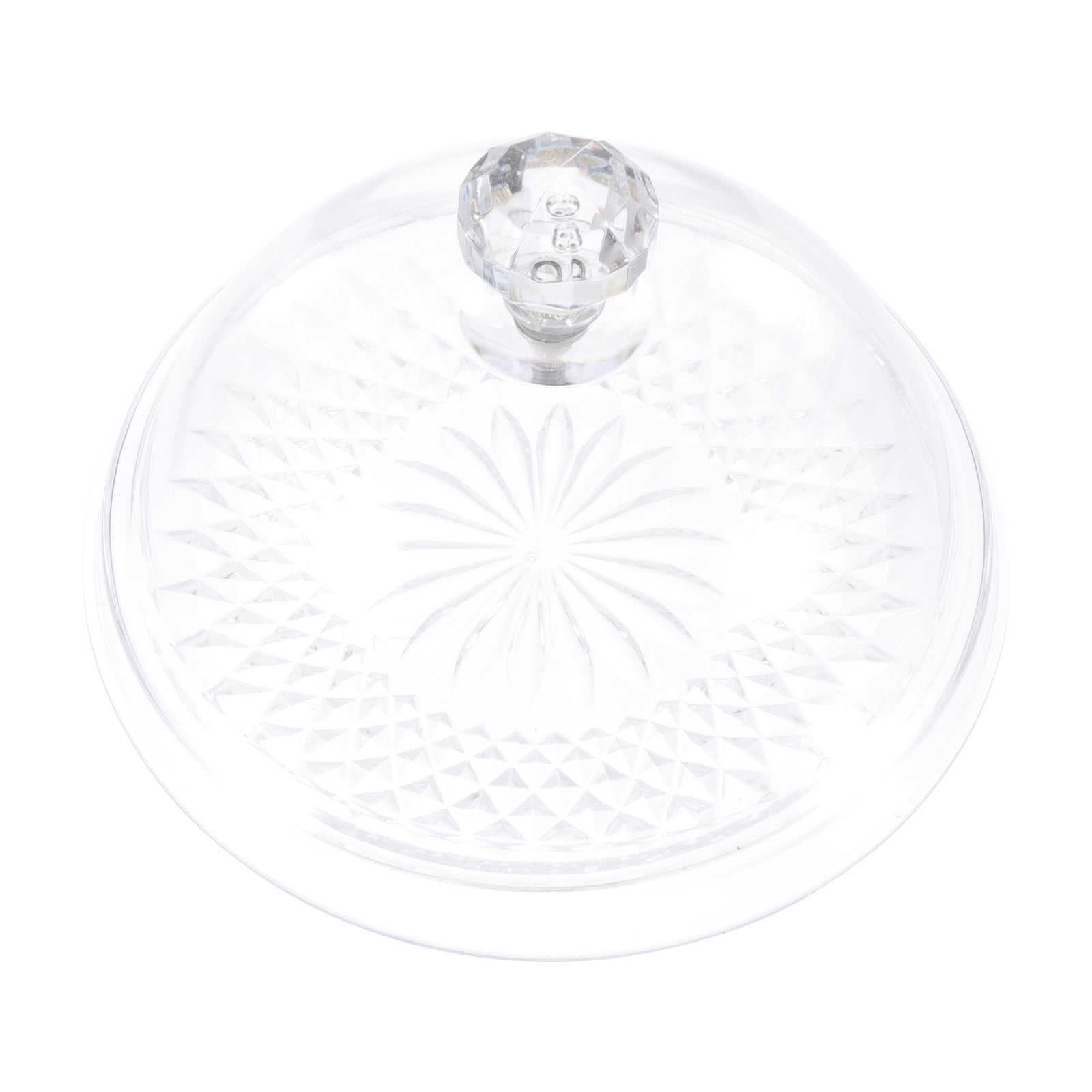 TEHAUX Cafe Use Plastic Cake Plate with Cover for Holiday Meals 1 Set 6 ...