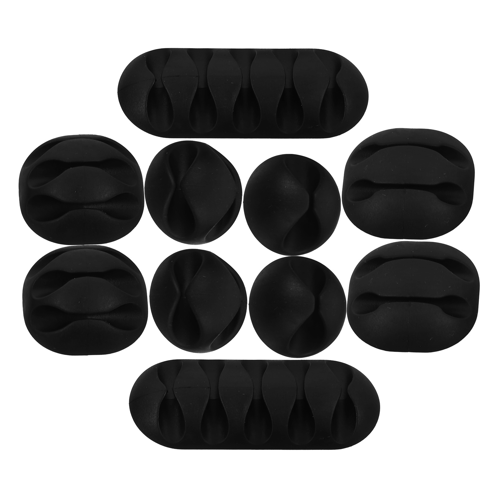 TEHAUX 10 Pcs Cord Wraps for Electrical Cords Cable Clamp Office ...