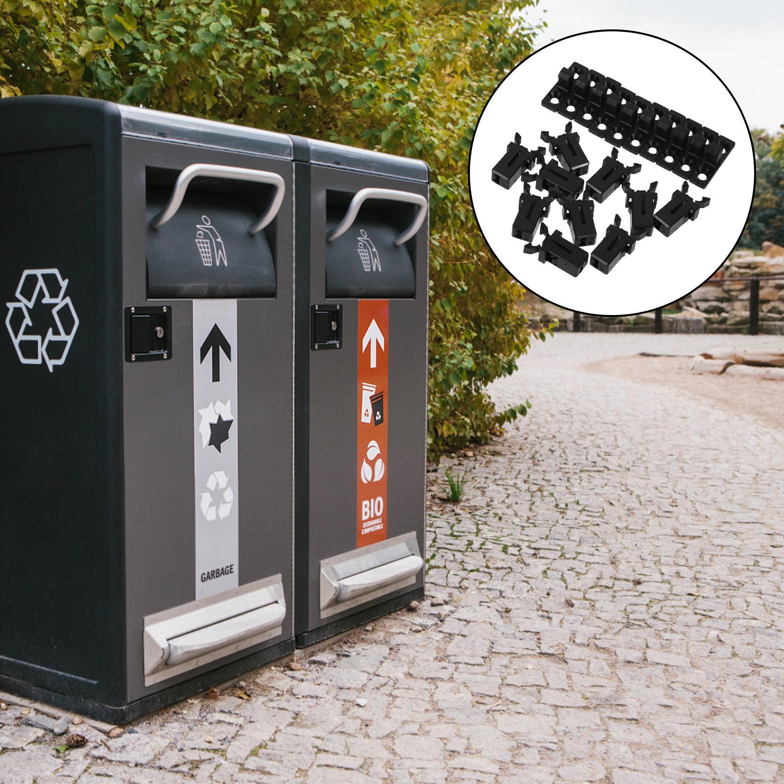 TEHAUX 10 Sets Replacement Lid Latches Trash Can Lock Garbage Cans ...