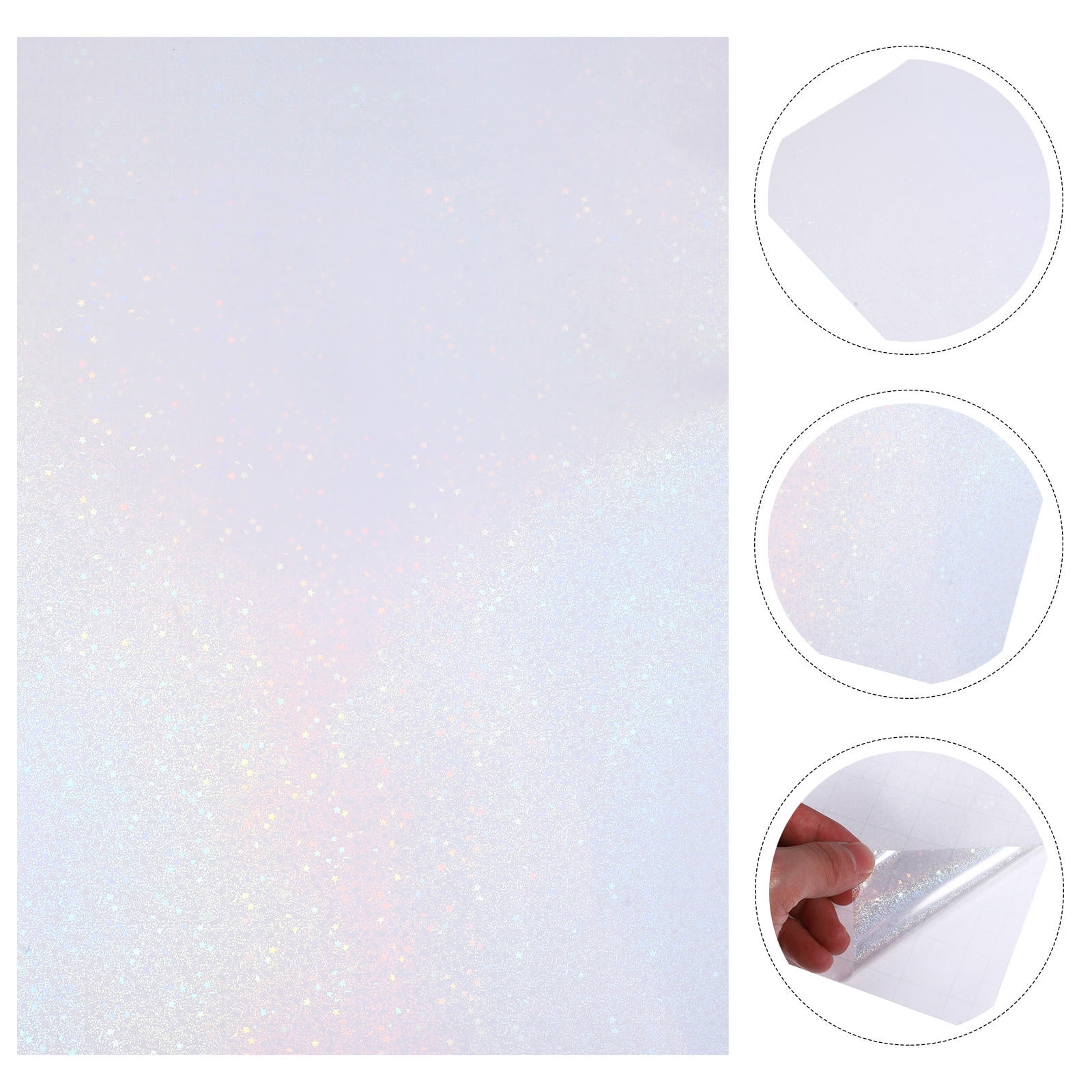 TEHAUX 10 Sheets of Holographic Sheet Holographic Laminate Sheet Film ...