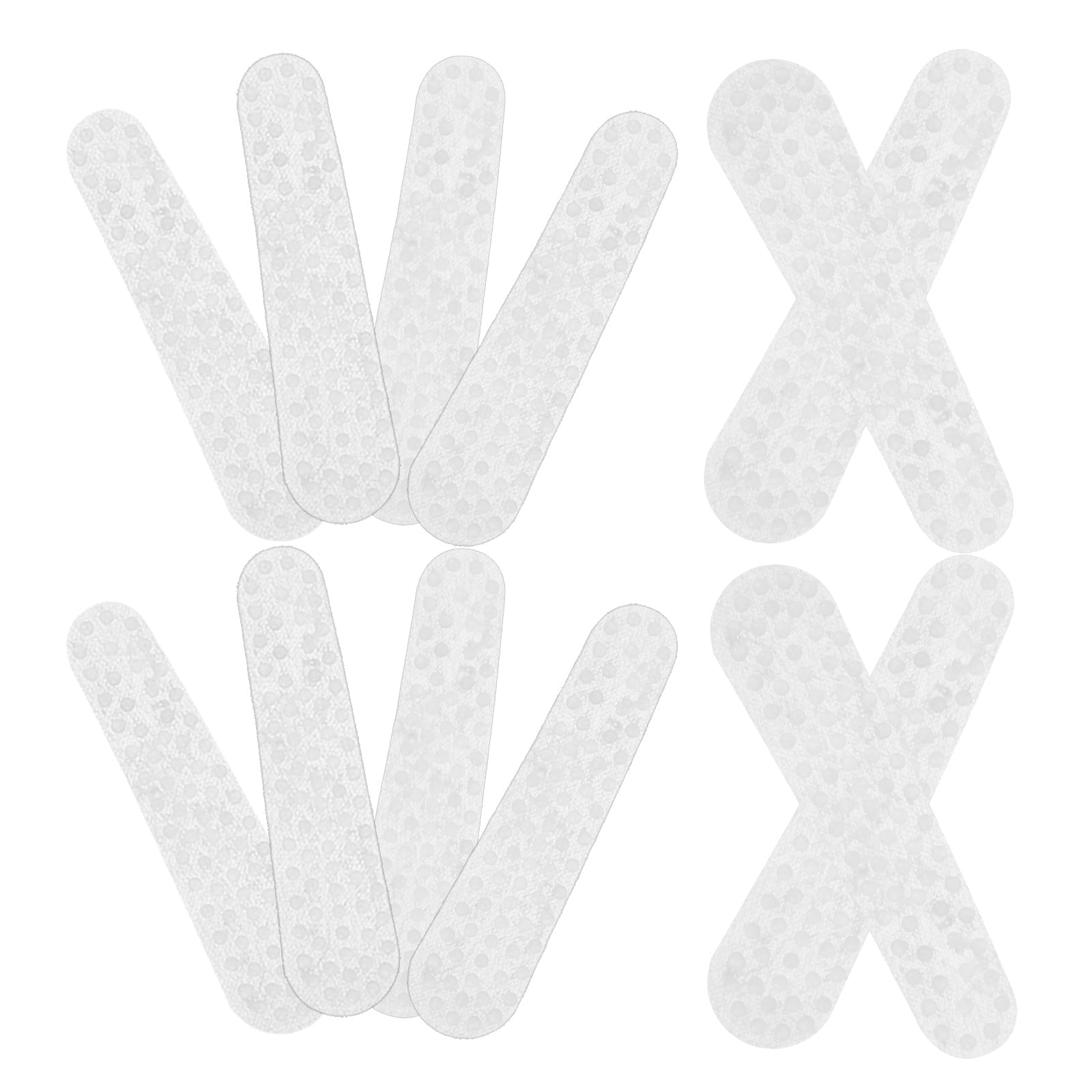 TEHAUX 100 Pcs Adhesive Hanger Strips Non-skid Grips Garment Rack White ...