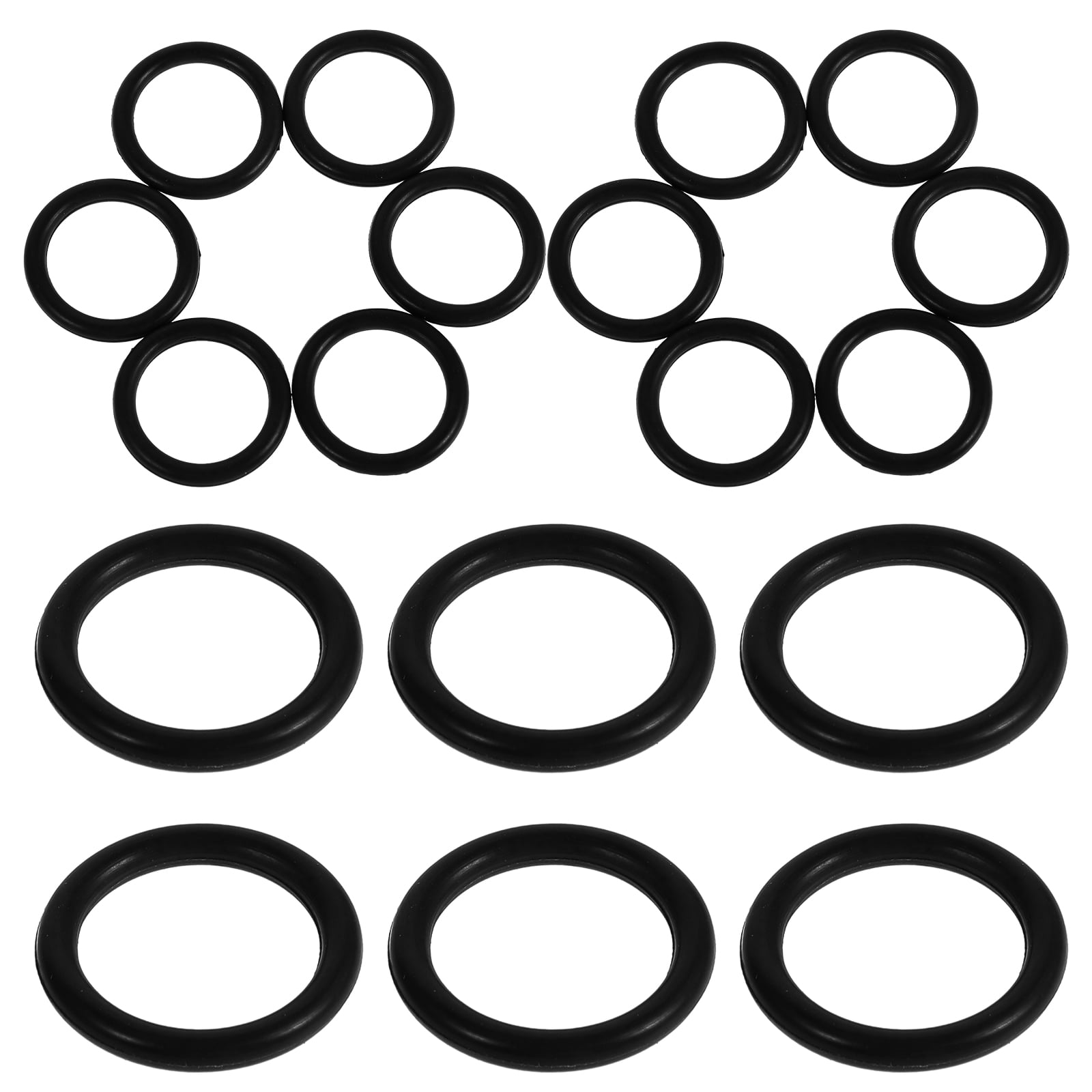 TEHAUX 100pcs Bubbler O Ring Black Nitrile Repair Seal For Drink ...