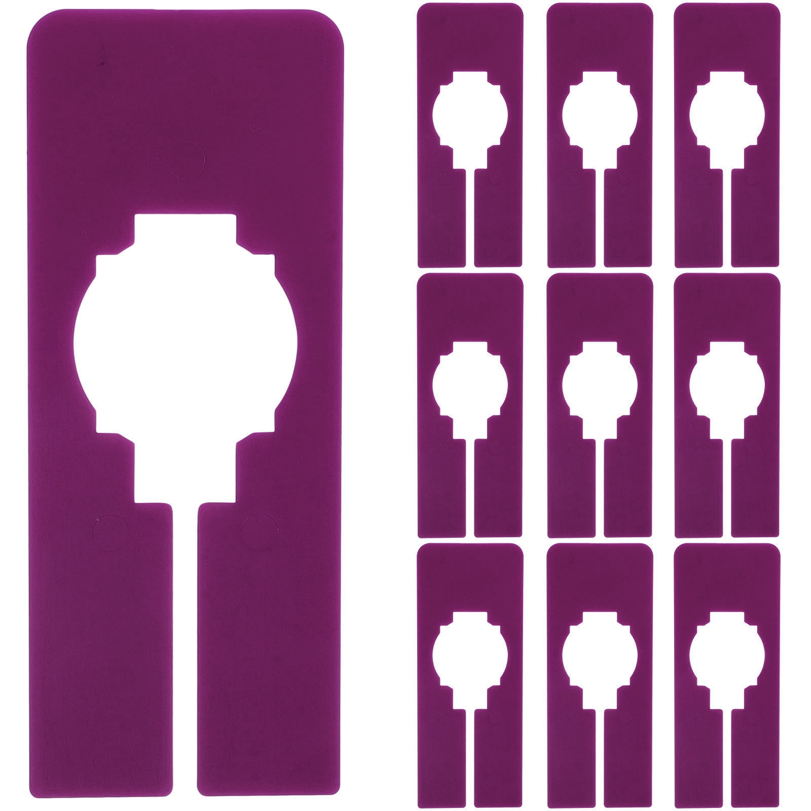 TEHAUX 10pcs Closet Rack Dividers Clothing Hanger Dividers Clothes Size ...