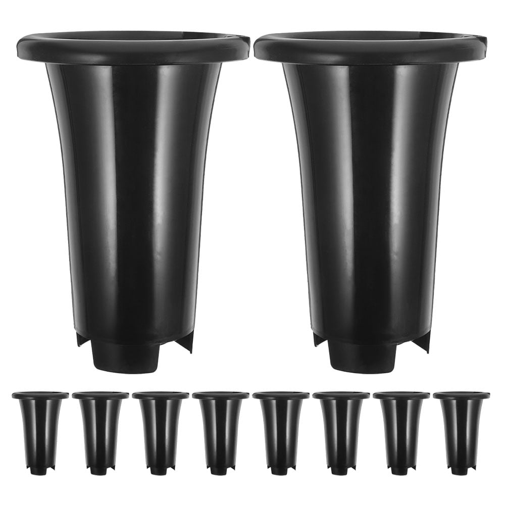 TEHAUX 10pcs Multi-functional Plant Nursery Pot Plastic Gardening ...