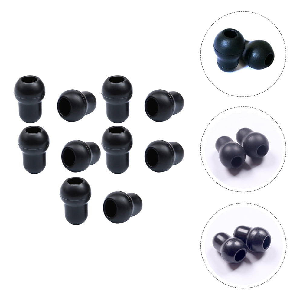 TEHAUX Eartips for Stethoscope Black 12Pcs - Walmart.com