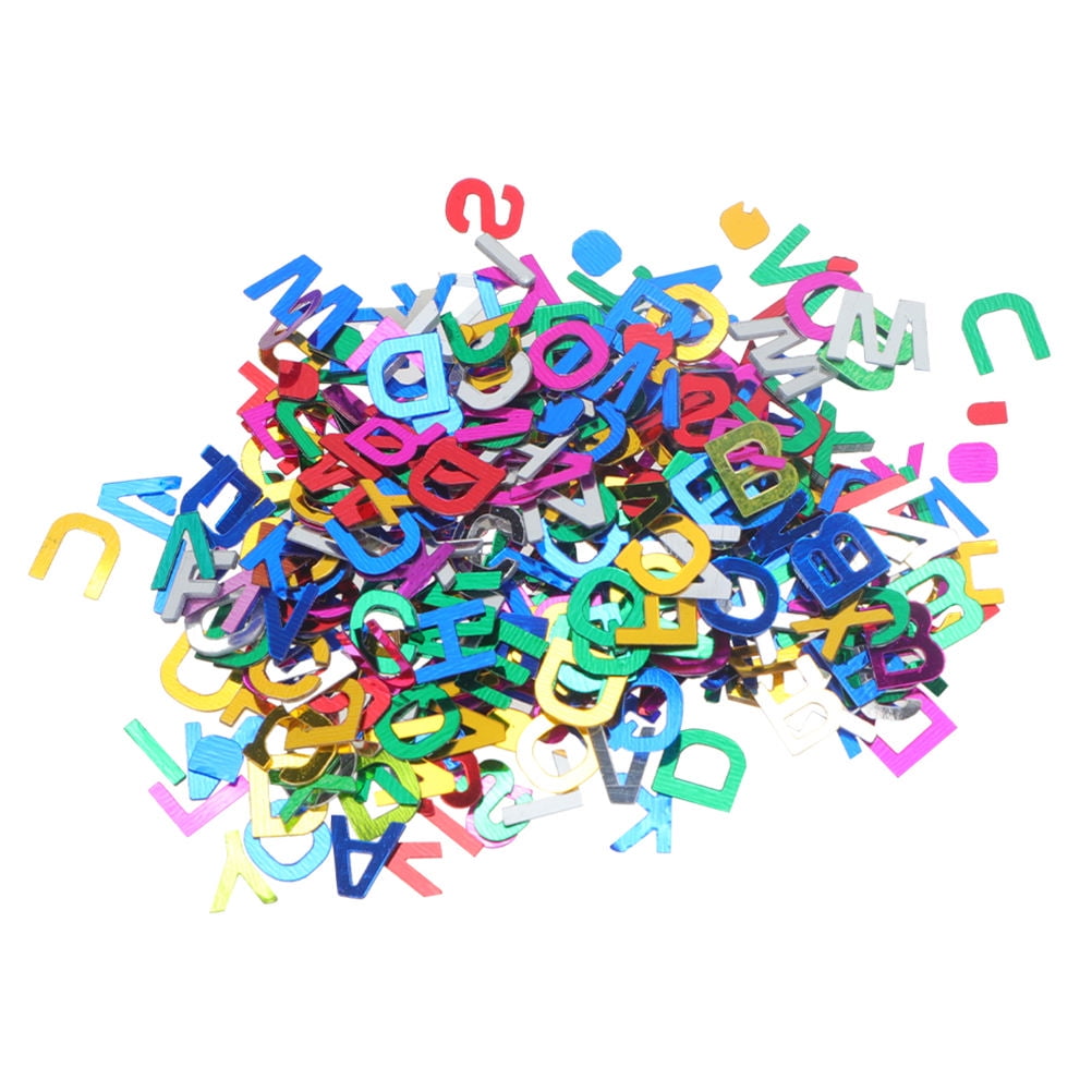 TEHAUX 12000 Pcs Assorted Color Plastic Alphabets Confetti for Wedding ...