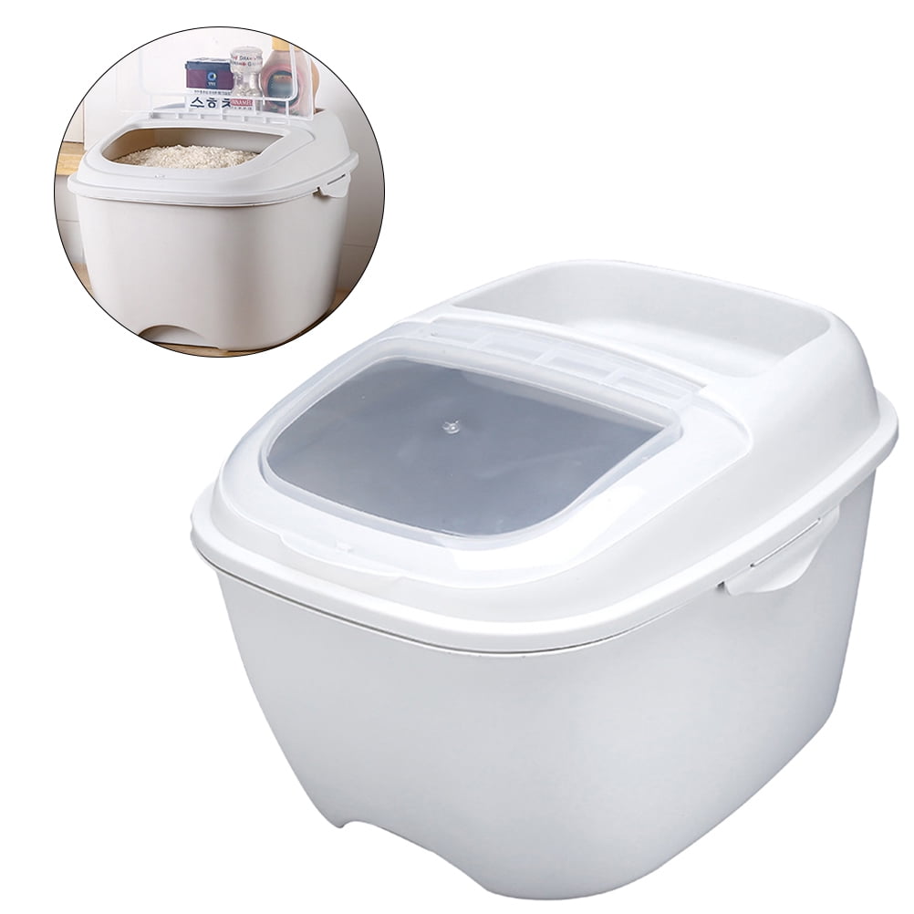 TEHAUX 1Pack Kitchen Rice Storage Box Grey For Grain Storage - Walmart.com
