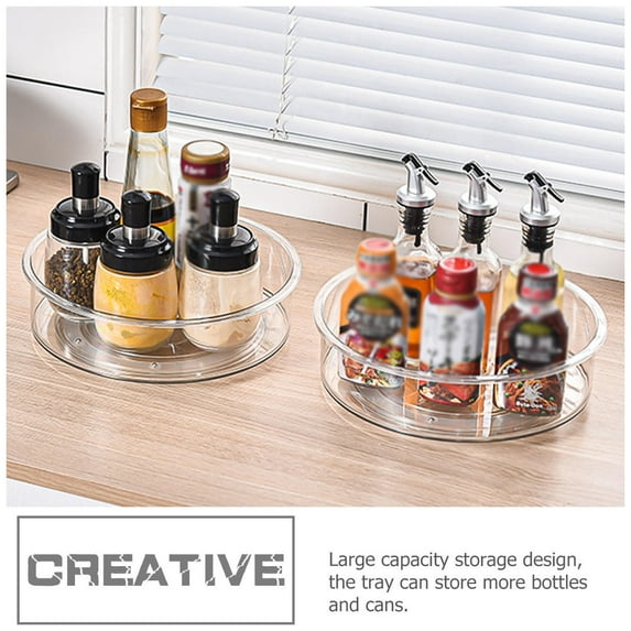 TEHAUX 1Pack Multi-Function Spice Rack 360 Degree Rotation for ...